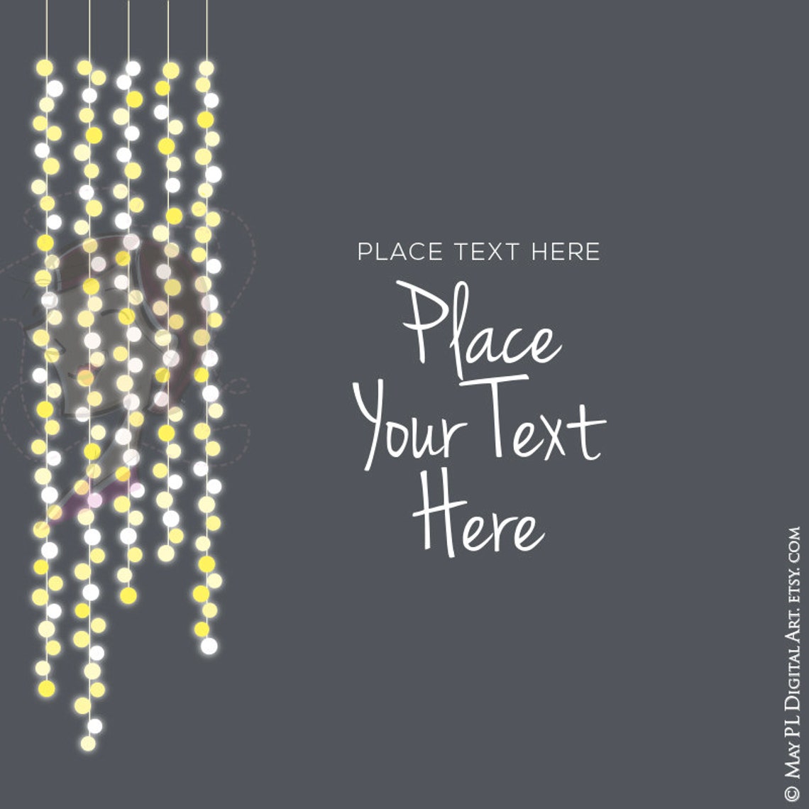 String Lights Wedding Mason Jars Glowing Fairy Lights Clipart Digital ...