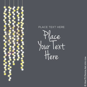 String Lights Wedding Mason Jars Glowing Fairy Lights Clipart Digital ...