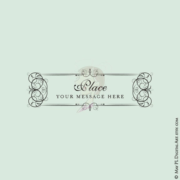 Flower Frame Design Vintage Style Classic VECTOR Clip Art - Etsy