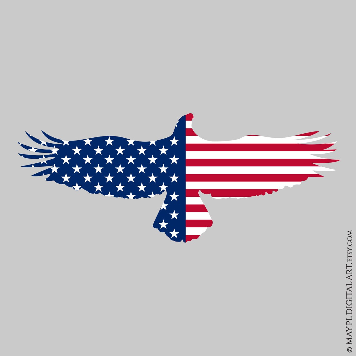 Fourth of July USA Flag American Clipart Independence Day - Etsy