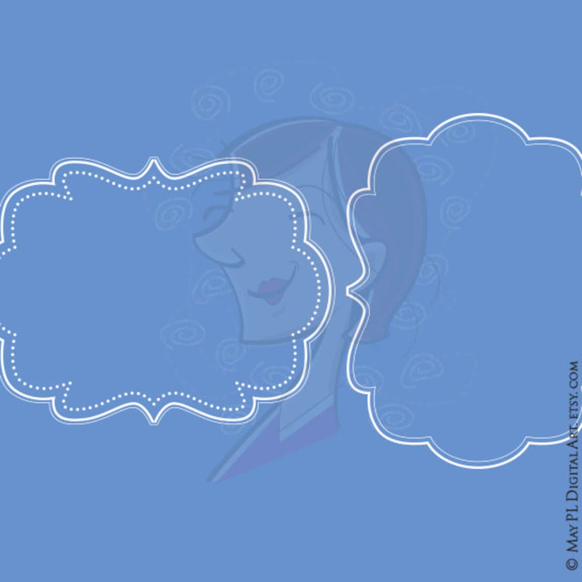 Simple Frames White Back to School Teacher Clipart Digital | Etsy Australia