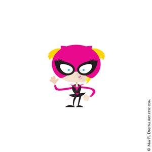 Superhero Clipart Cute Super Hero Girl Cute Superhero Birthday Party ...