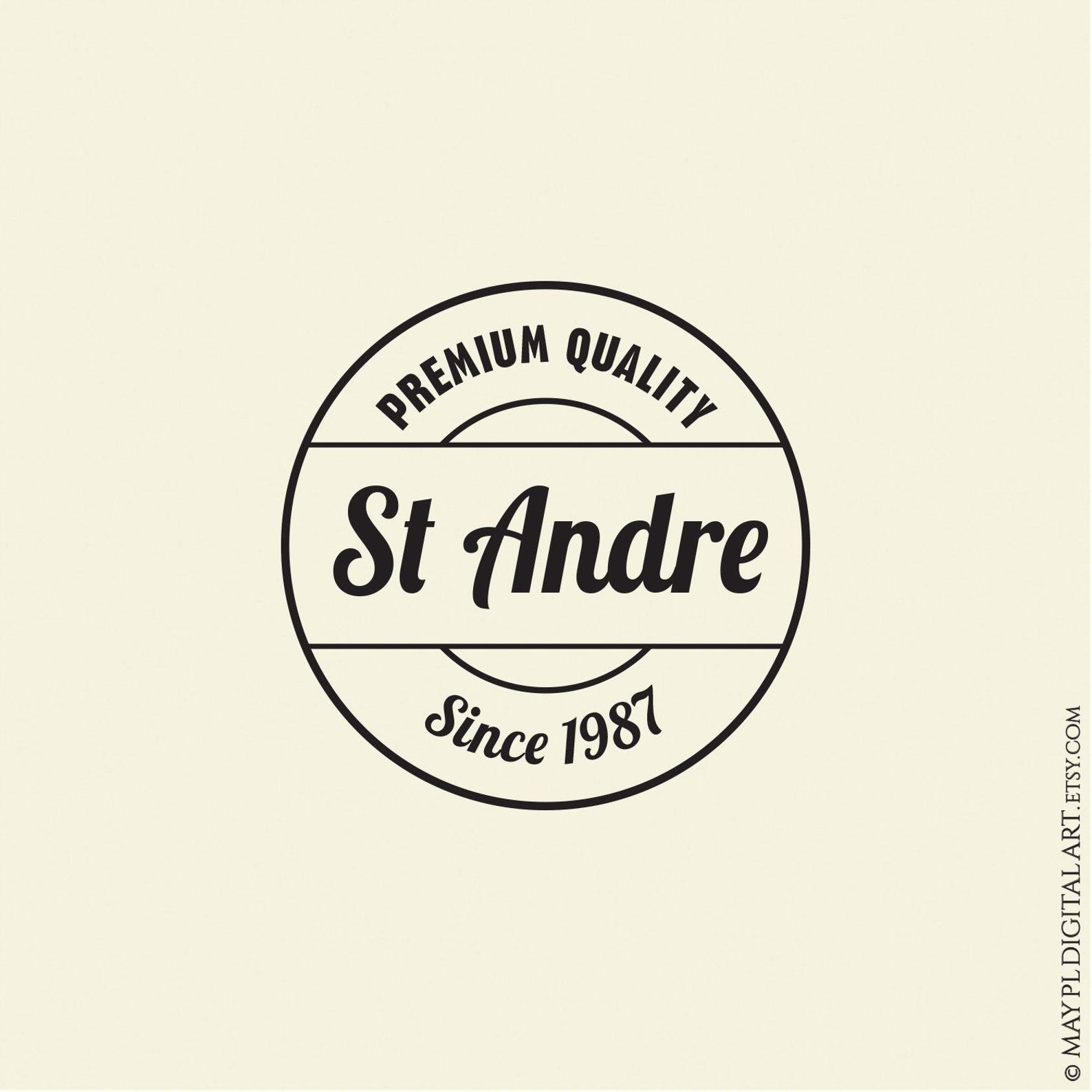 Retro Circular Logo Clip Art, Emblem Badge Banner Frames - Black ...