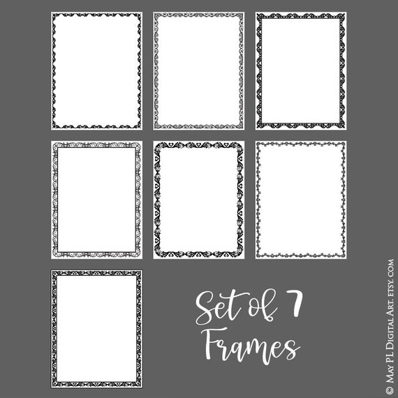 Fancy Black And White Borders And Frames