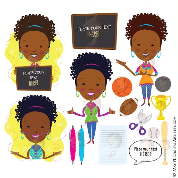 Black Female Teacher Clipart Free