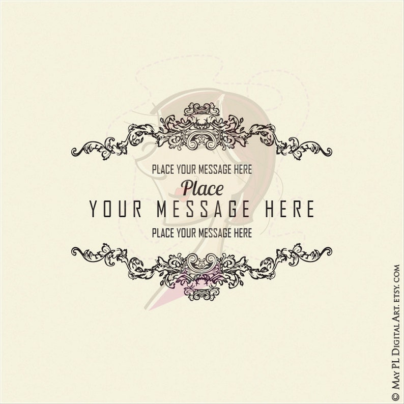 French Country Frames - Elegant Fancy Frame Clip Art, Perfect as ...