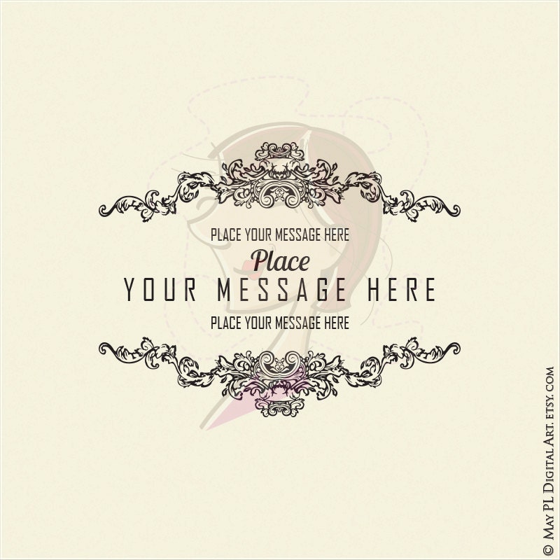 French Country Frames - Elegant Fancy Frame Clip Art, Perfect as ...