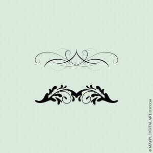 Decorative Fancy Graphics, Floral Ornaments Luxury Design Elements ...