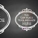 Digital Chalkboard Design - Beautiful Vintage Style Frames Clipart With ...