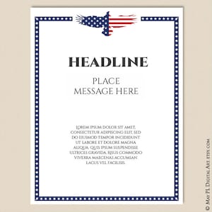 American Border Frames Clip Art, Memorial Day, Fourth of July ...