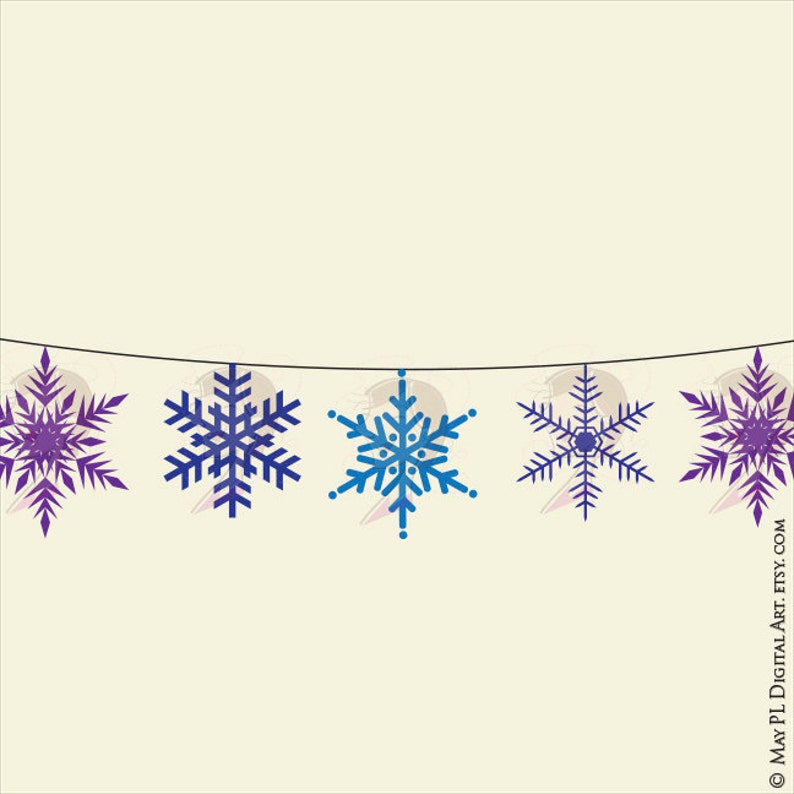 Christmas String Clipart Xmas Hanging Ornaments Clip Art | Etsy