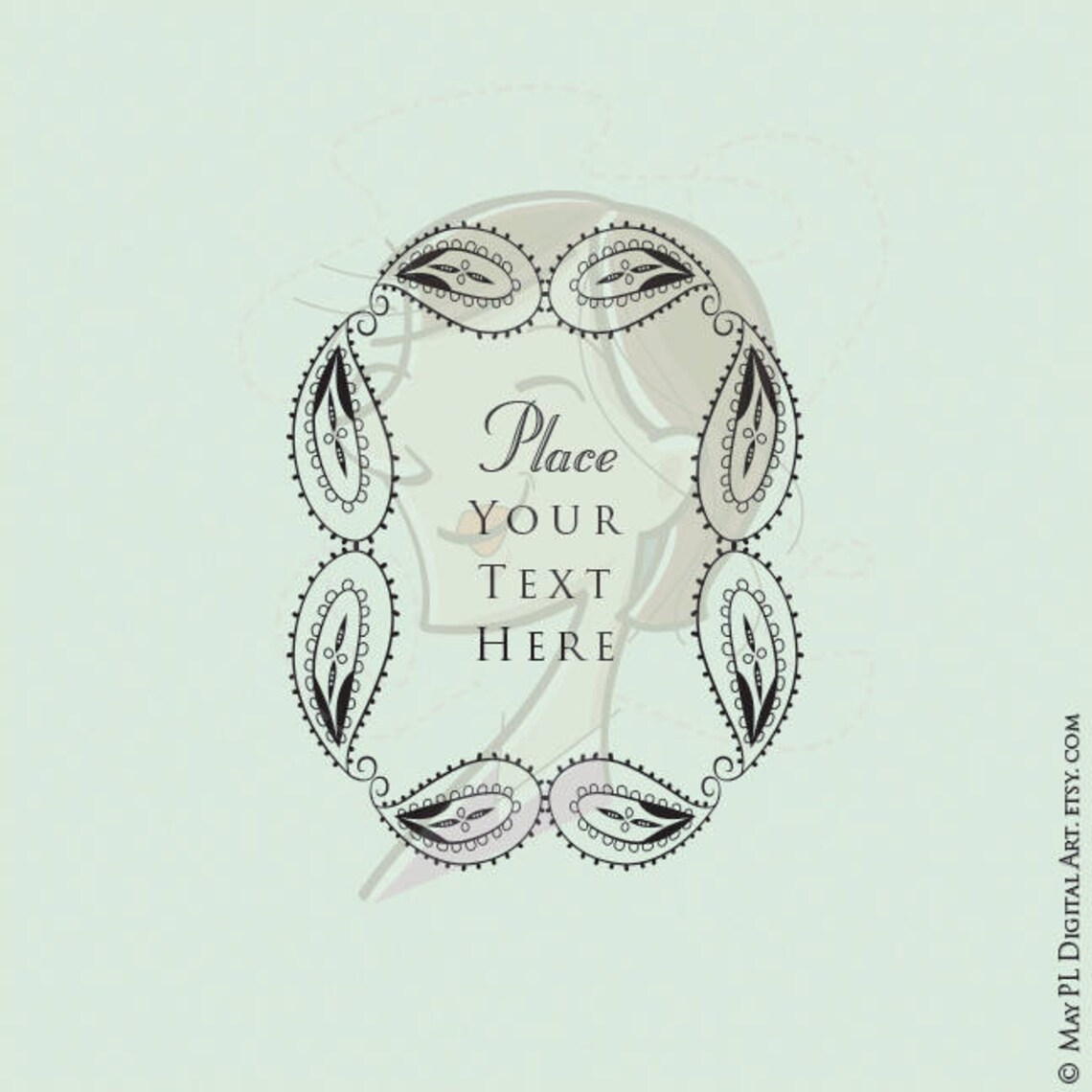 Whimsical Clip Art Frames and Borders Hand Drawn Paisley - Etsy Australia