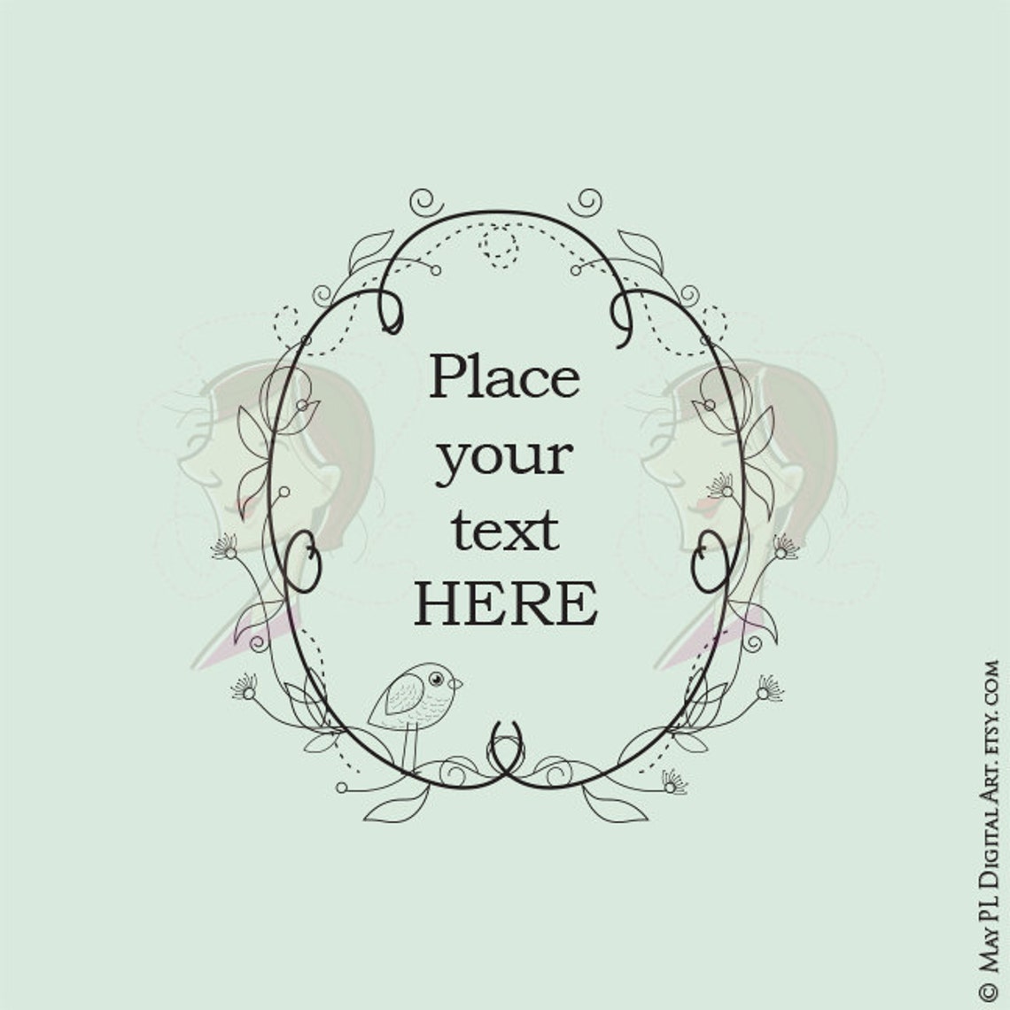 Wreath Frames Floral Whimsical Clip Art Leaf Doodle Frame - Etsy Australia