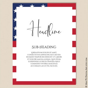 American Border Frames Clip Art, Memorial Day, Fourth of July ...