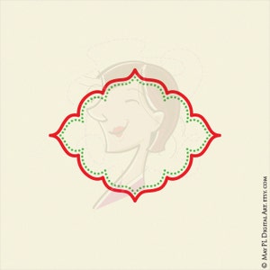 Christmas Digital Frames VECTOR Clipart - Red Green Borders Graphics ...