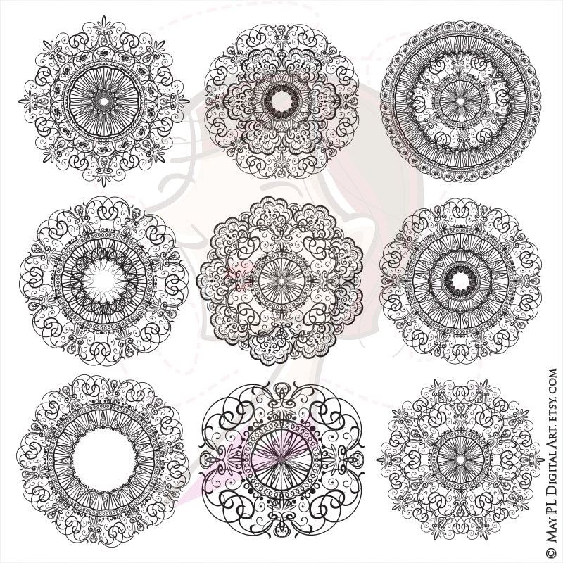 Rectangle Black Doilies - Etsy