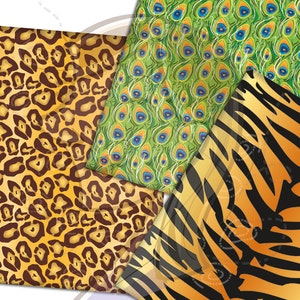 Animal Prints Digital Paper Pack Teacher Printable - African Wild ...