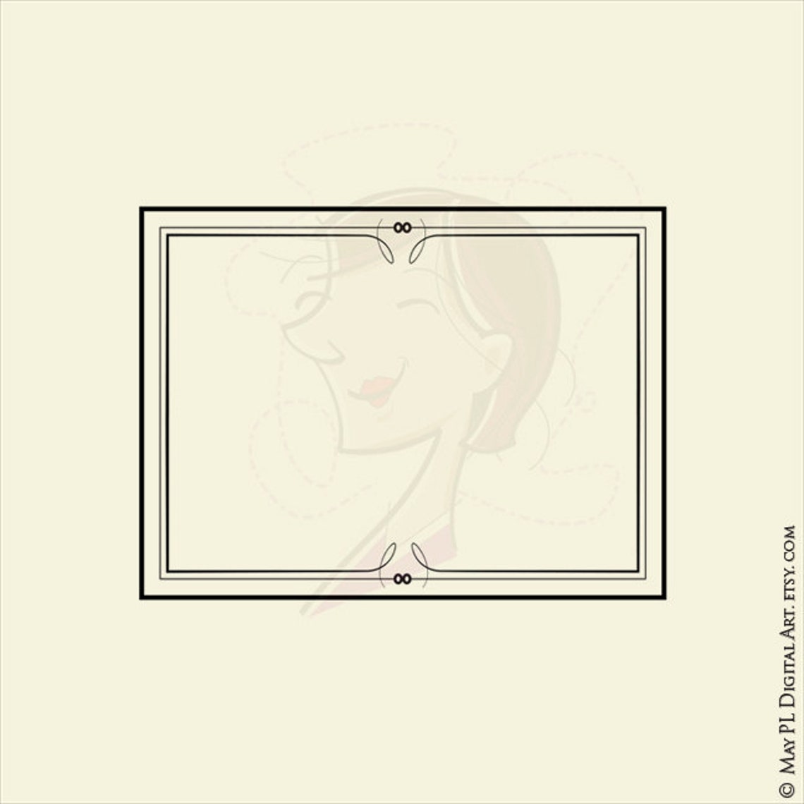 Digital Label Tag Frames Clip Art Basic Frame COMMERCIAL USE - Etsy