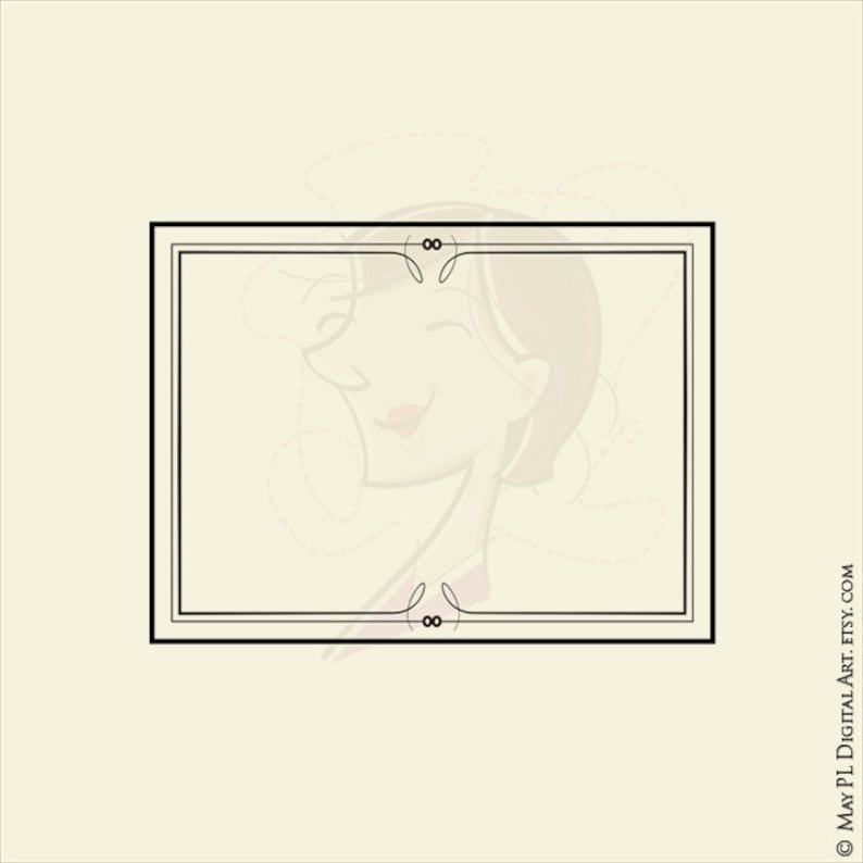 Digital Label Tag Frames Clip Art Basic Frame COMMERCIAL USE - Etsy