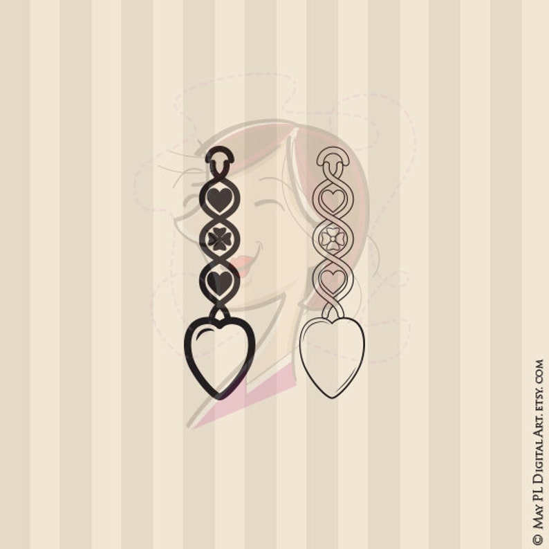 Welsh Love Spoon Love Heart Clipart Digi Stamps Digistamps | Etsy