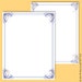 Navy Blue Borders and Frames 8x11 - Decorative Border Corner Clipart ...