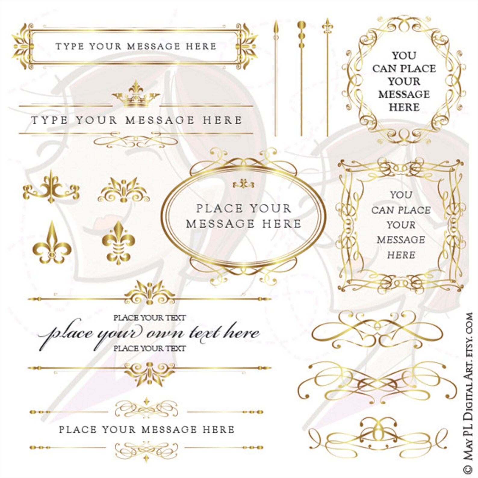 One of My BEST SELLING Items Gold Calligraphy Frame Great | Etsy