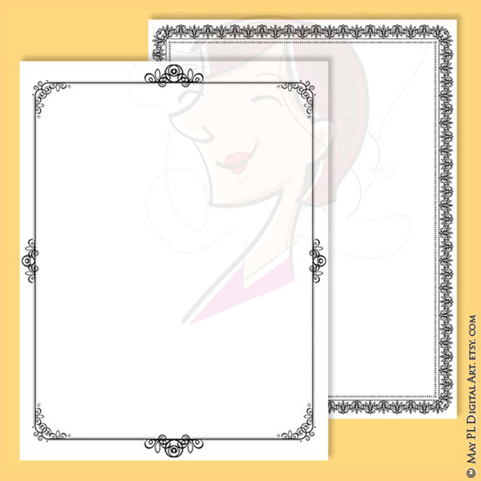 Certificate Frames Design Vintage Style Borders Great for - Etsy