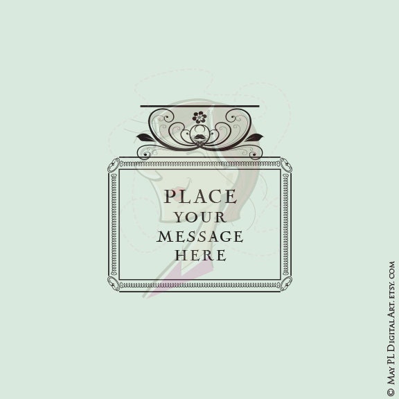 Victorian Frame Signs Floral Flourish Borders Business - Etsy