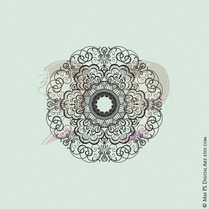 Digital Clipart Vintage Doily Lace Png - Doilies Perfect for Art ...