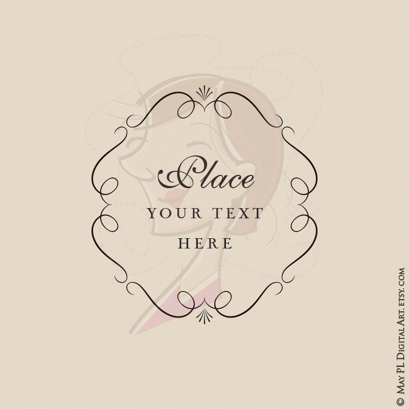 Hand Drawn Swirls Elegant Scroll Frames DIY Logo Retro Line - Etsy