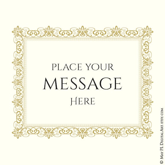 Antique Gold Frame Border