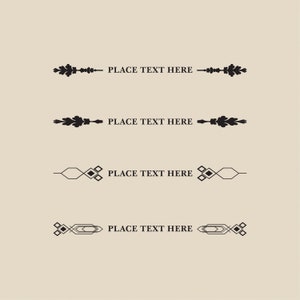 Text Decoration Clipart Collection - Ornate Retro Decorative Design ...