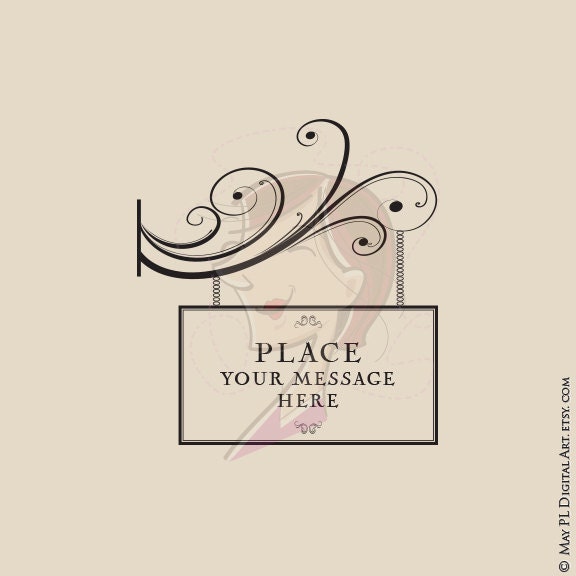 Victorian Frame Signs Floral Flourish Borders Business - Etsy