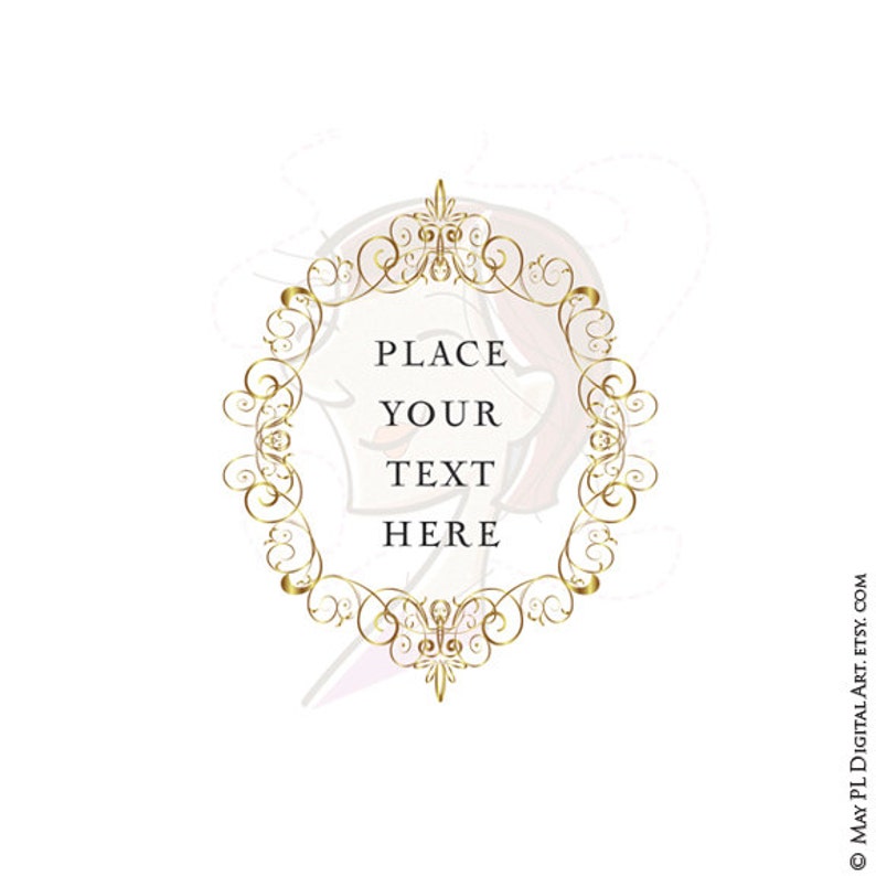 Gold Flourish Frames Clip Art Digital Vintage Decorative - Etsy Australia