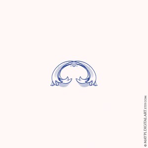 Royal Blue Classic Logo Branding Design Elements Clip Art - Vintage ...