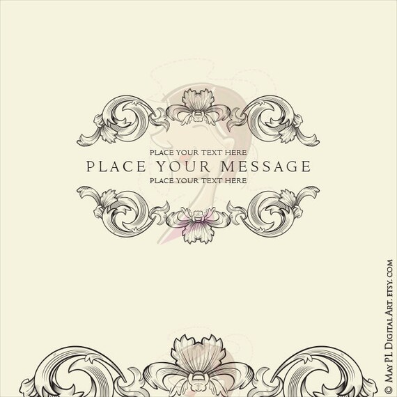 Wedding Scrollwork Clipart