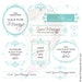 Turquoise Frame Graphics Vintage Digital Wreath Clipart Download for ...
