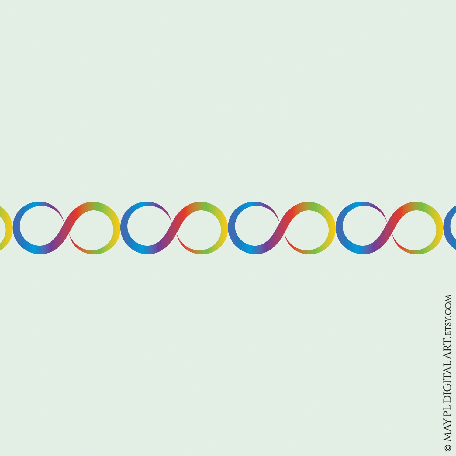 Autism Awareness Borders Clipart - Neurodiversity Png Graphics 11073 - Etsy