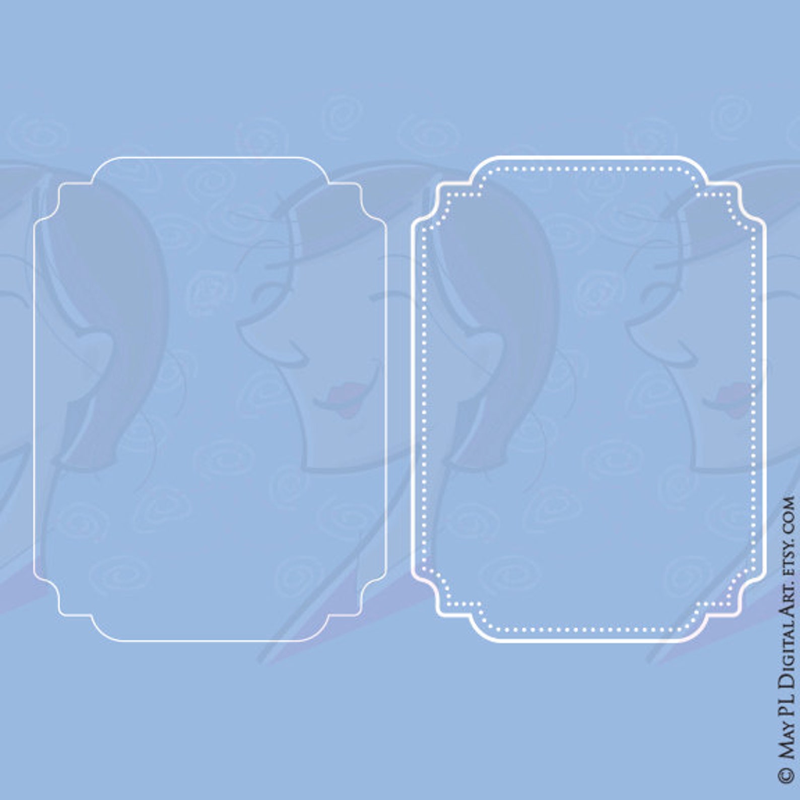 Simple Frames White, Back to School Teacher Clipart - Digital Shapes ...