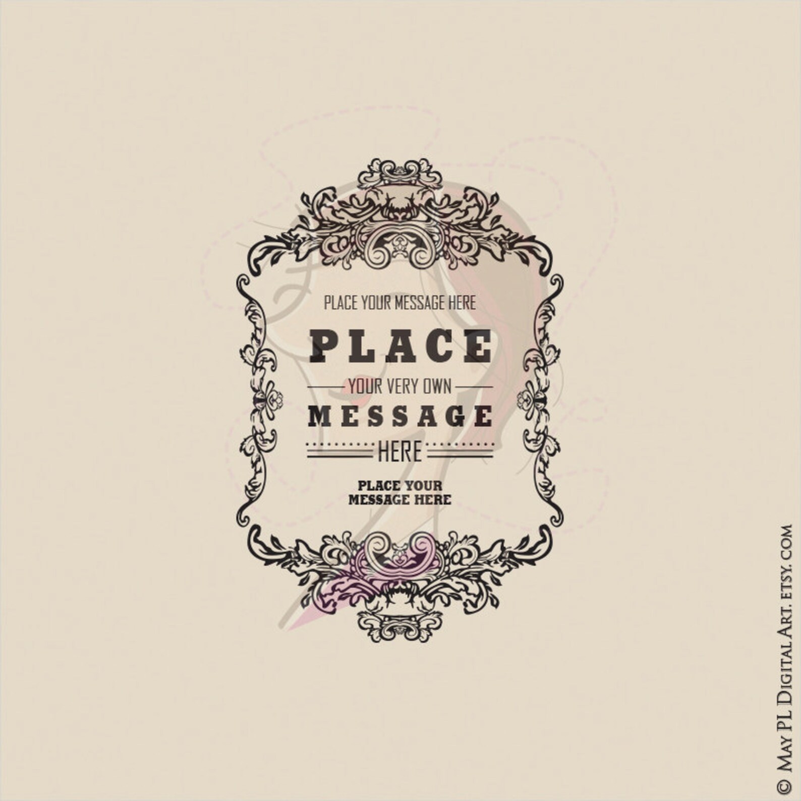 French Country Frames - Elegant Fancy Frame Clip Art, Perfect as ...