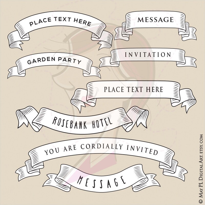 Ribbon Banner Svg - Etsy