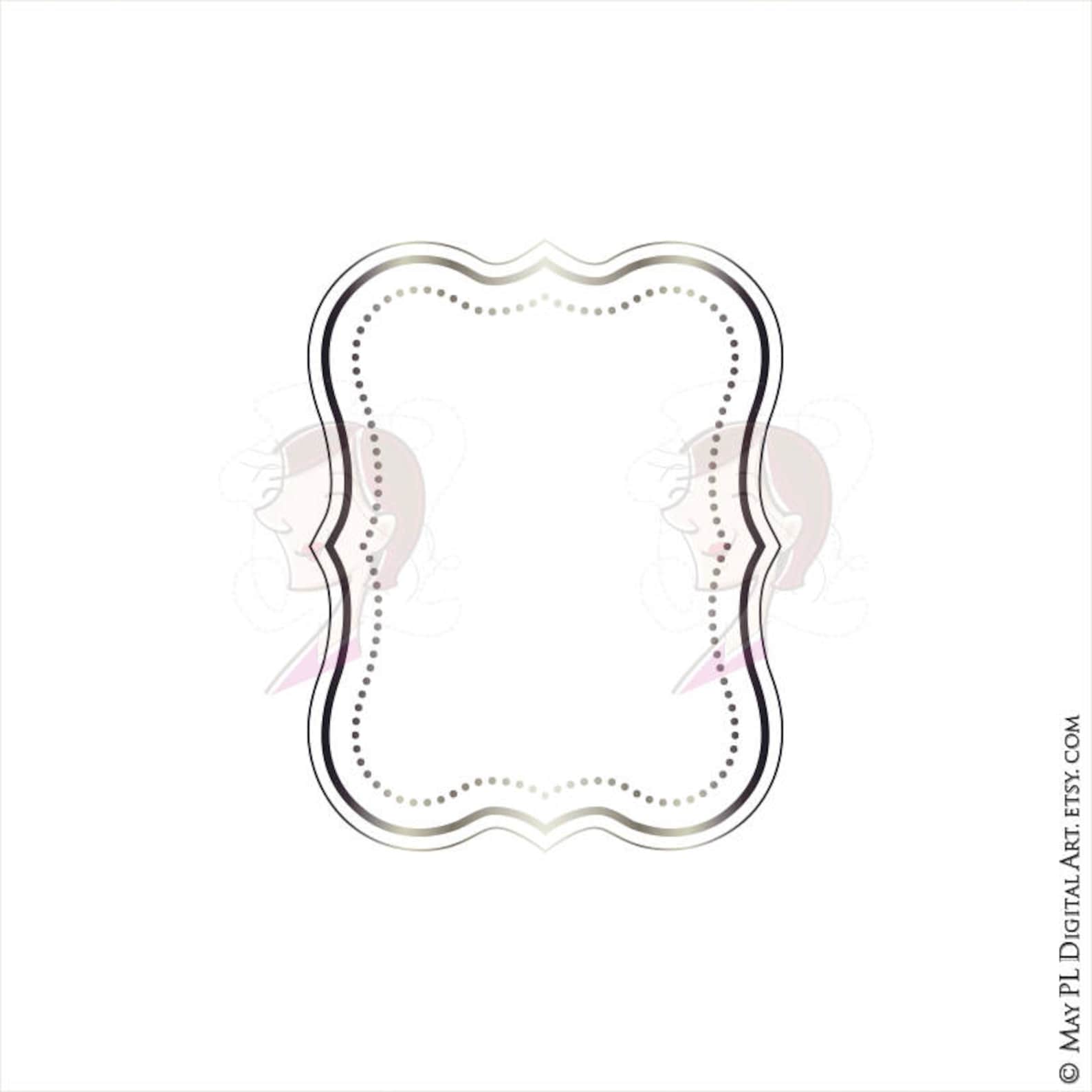 Silver Frames Clipart Commercial Use Vector Graphics Great - Etsy