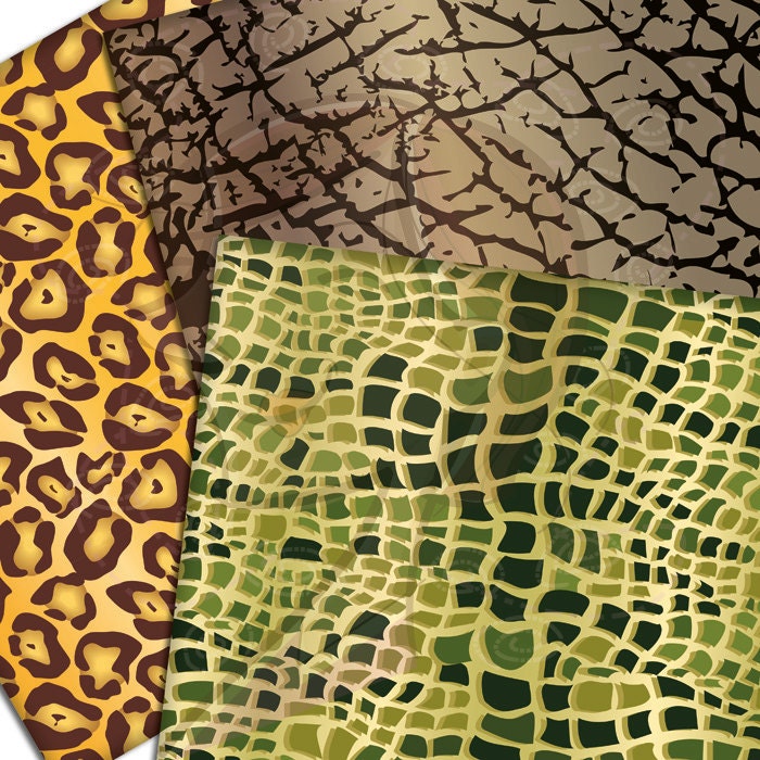 Animal Digital Paper Background Clipart to Make Wild Animals - Etsy