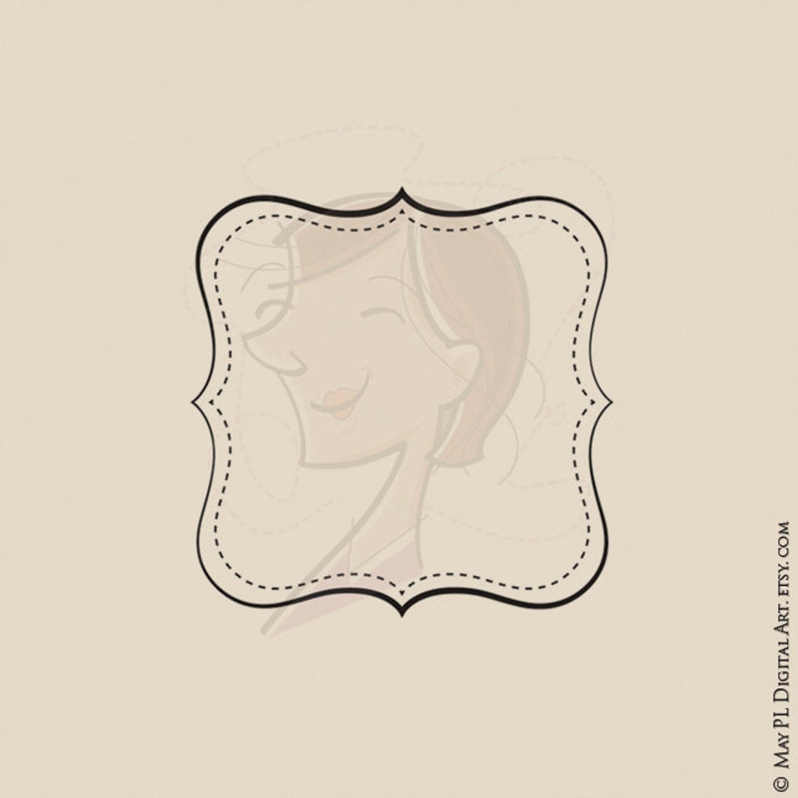 Digital Fancy Shapes Clipart Vector Frames Clip Art DIY Logo - Etsy ...