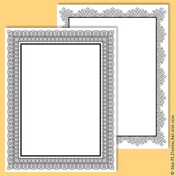 Certificate Border Vector Design