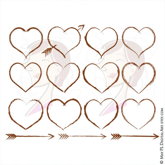 Rustic Heart Clipart