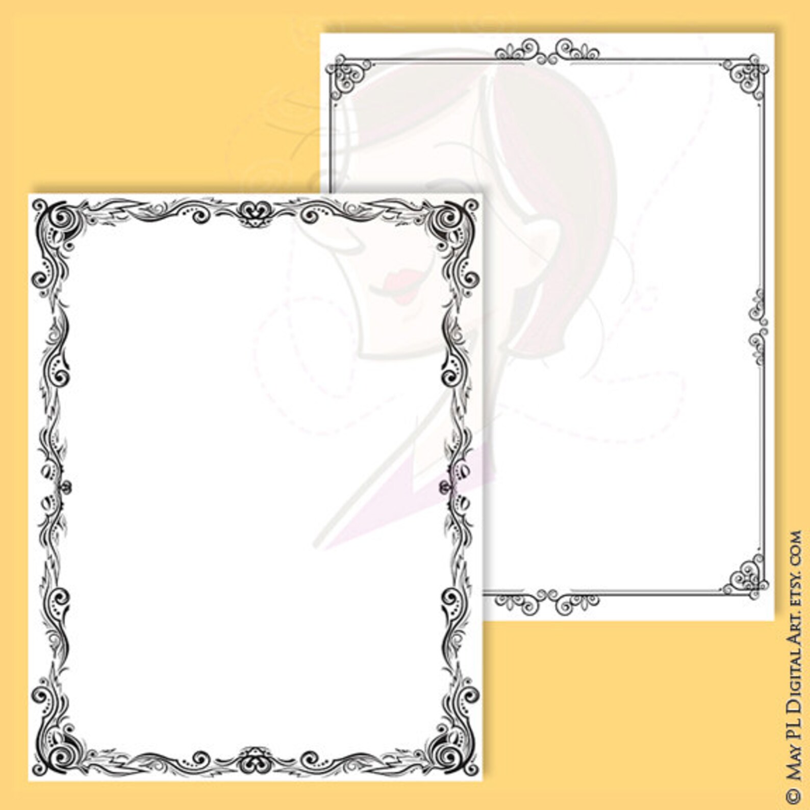 Certificate Frames Design Vintage Style Borders Great for - Etsy