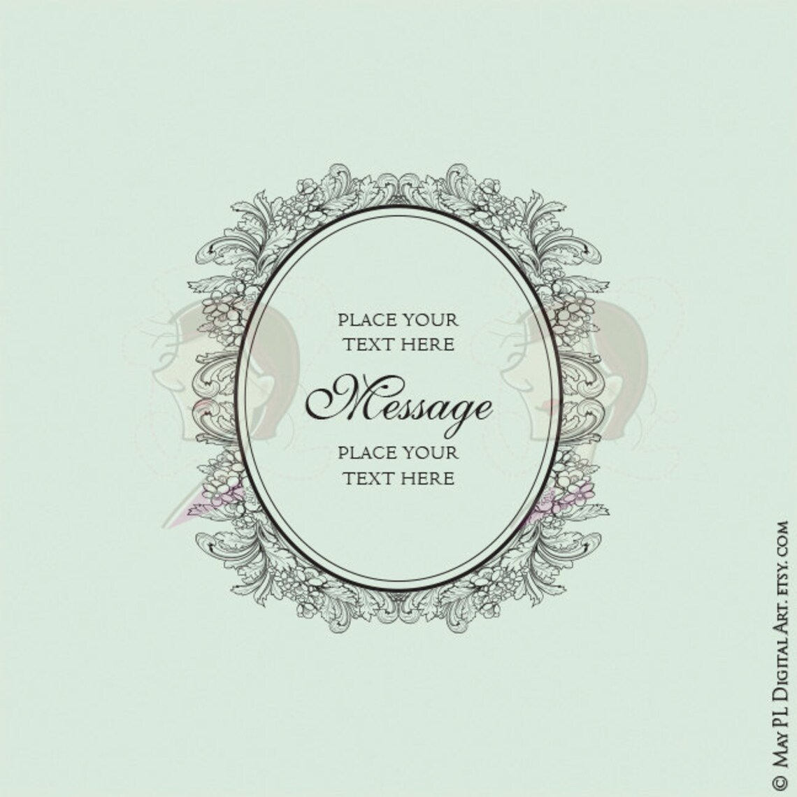 Elegant Frame Clipart Pretty Shabby Chic Frames Lovely - Etsy