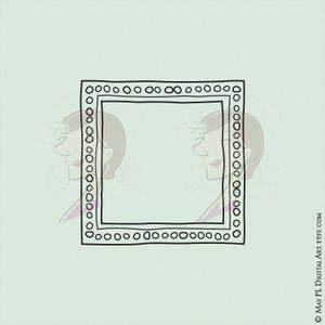 Doodle Frame Border - Cute Handdrawn Doodles Clipart of Picture Frames ...