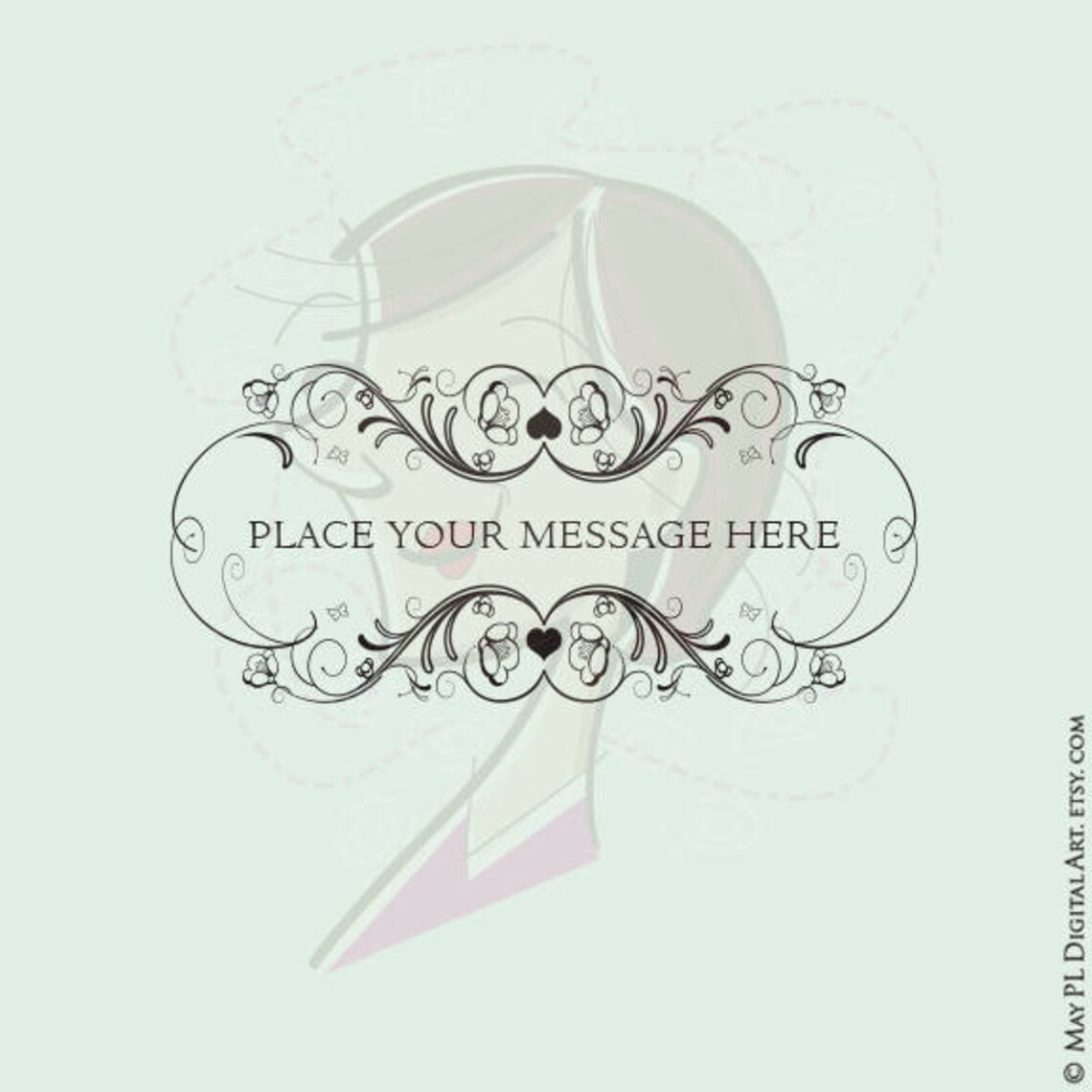 Shabby Chic Frame Clipart Digital Floral Orange Blossoms - Etsy Australia